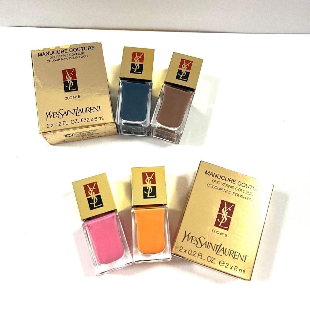 Yves Saint Laurent YSL Nail Polish Duo Set, Beauty & Personal Care ...
