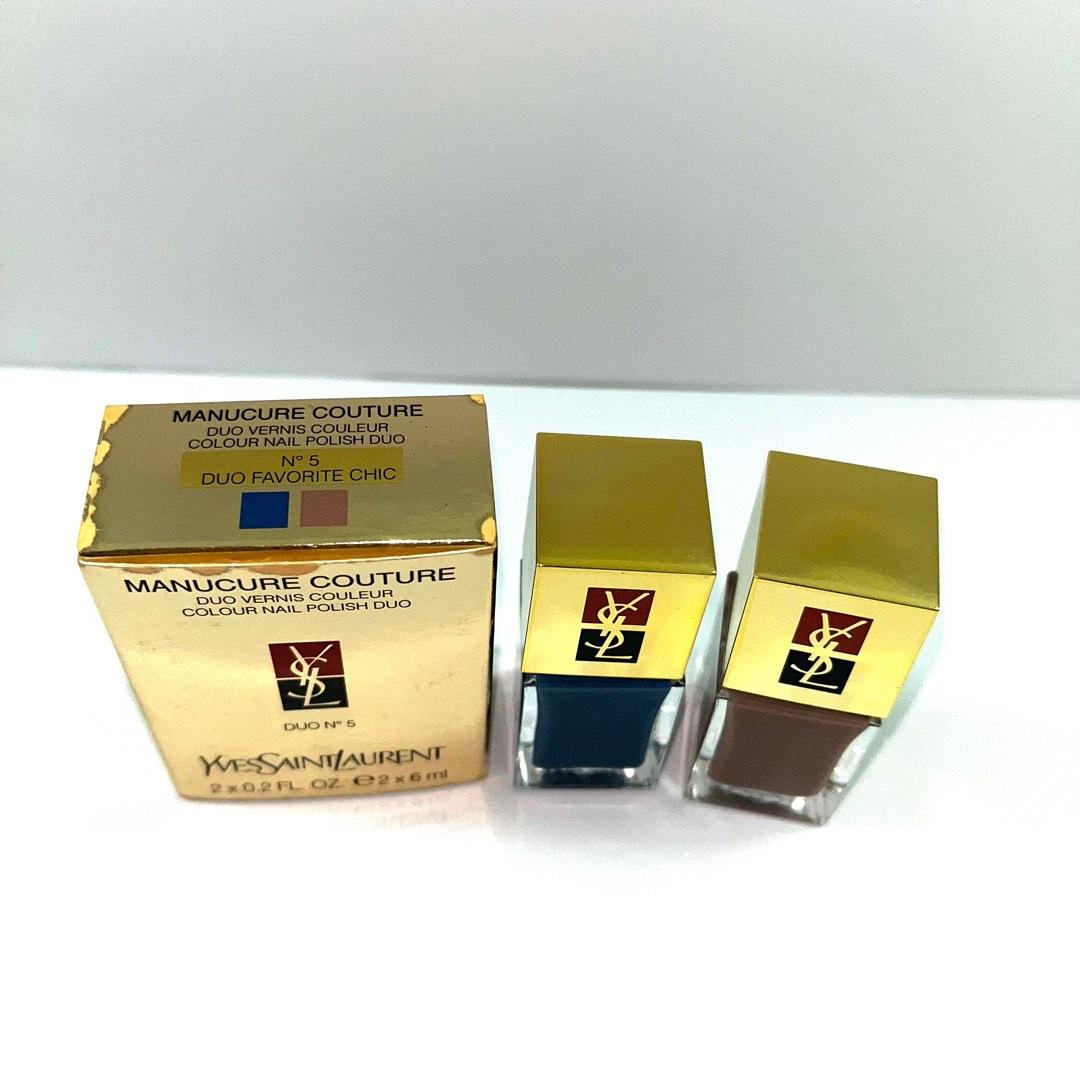 Yves Saint Laurent YSL Nail Polish Duo Set, Beauty & Personal Care ...