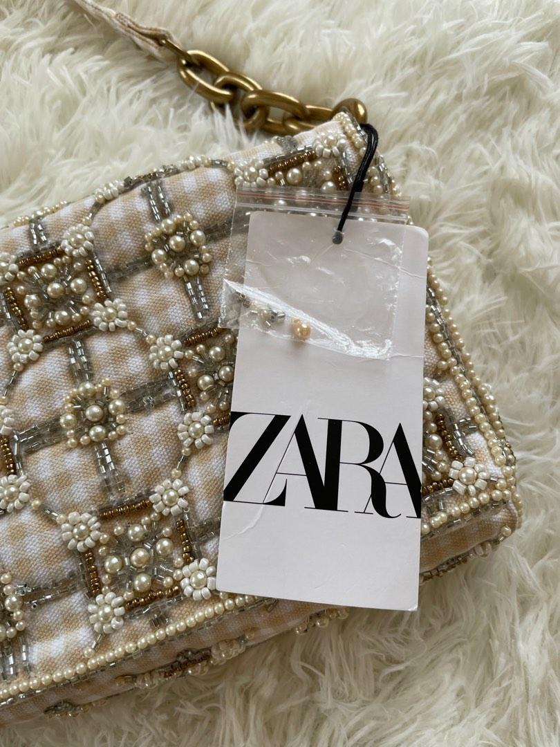 Zara Beaded Bag, Women's Fashion, Bags & Wallets, Shoulder Bags on ...