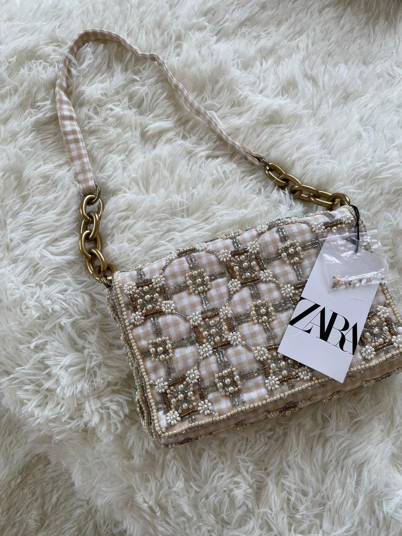 Zara Beaded Bag, Women's Fashion, Bags & Wallets, Shoulder Bags on ...