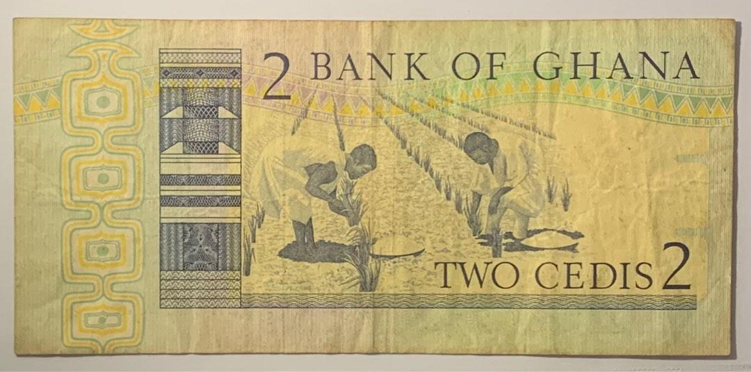 1982 Bank Of Ghana 2 Cedis banknote BH4438799, Hobbies & Toys ...