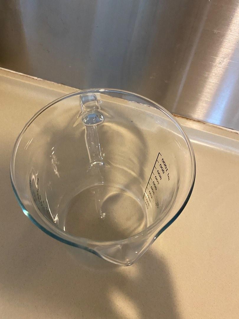 1 liter glass pitcher with 100ml graduations, Furniture & Home Living ...