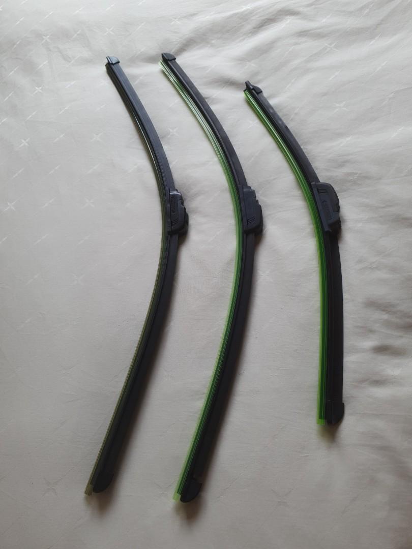 26" + 19" frameless wipers with wind deflector (+ free 1x 26" wiper ...