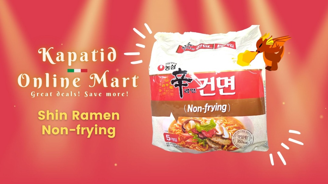 (5pcs/pack) Nongshim Shin Ramen Non-Frying Noodles, Food & Drinks ...