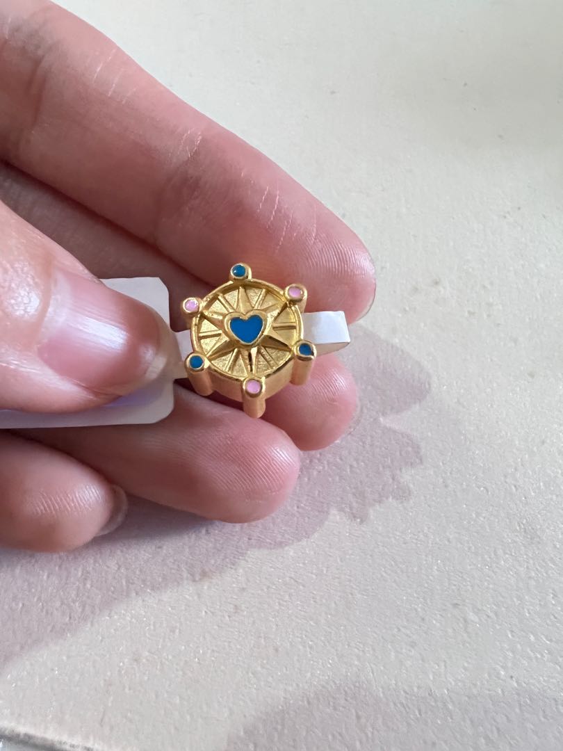 999 Gold charm, Women's Fashion, Jewelry & Organisers, Charms on Carousell