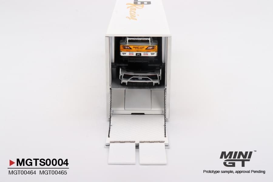 預訂品 Pre-order Mini GT MGTS0004 Racing Transporter Set Mercedes-Benz ...