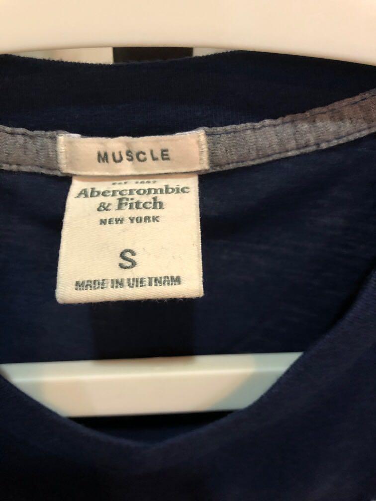 Abercrombie & Fitch Muscle Tshirt, Men's Fashion, Tops & Sets, Tshirts & Polo Shirts on Carousell