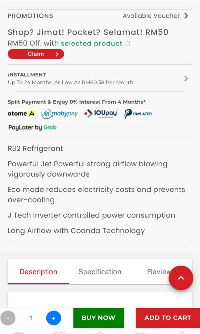 Aircond inverter SHARP 1HP NEW, TV & Home Appliances, Air Conditioners ...