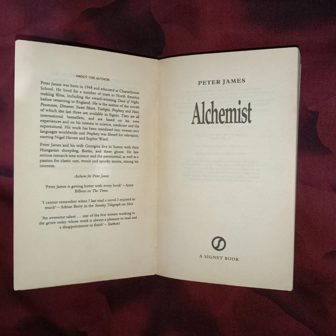 Alchemist by Peter James, Hobbies & Toys, Books & Magazines, Fiction ...