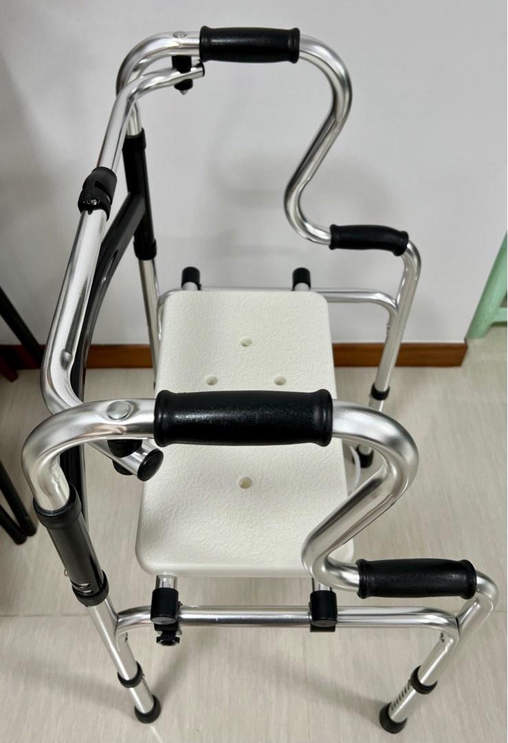 Aluminium Handle Walker and toilet support for elderly (with seat ...