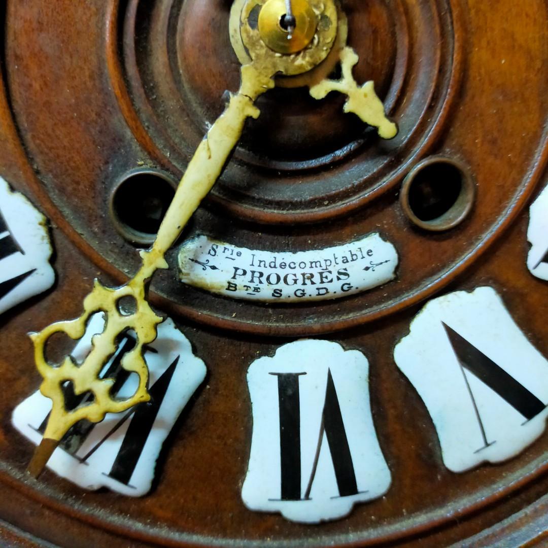 Antique French Wall Clock, Furniture & Home Living, Home Decor, Clocks ...