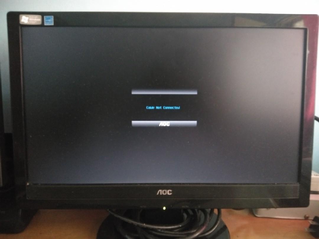 AOC 1619SW Wide LCD Monitor 16, Computers & Tech, Parts & Accessories ...