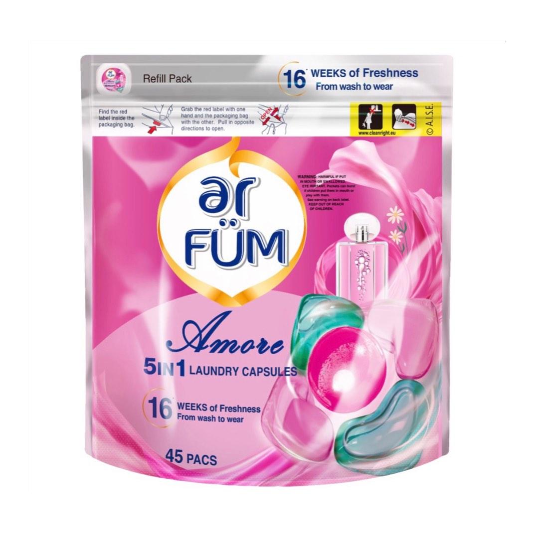 ar Fum 5 in 1 Laundry Capsules 45s, Furniture & Home Living, Cleaning & Homecare Supplies ...