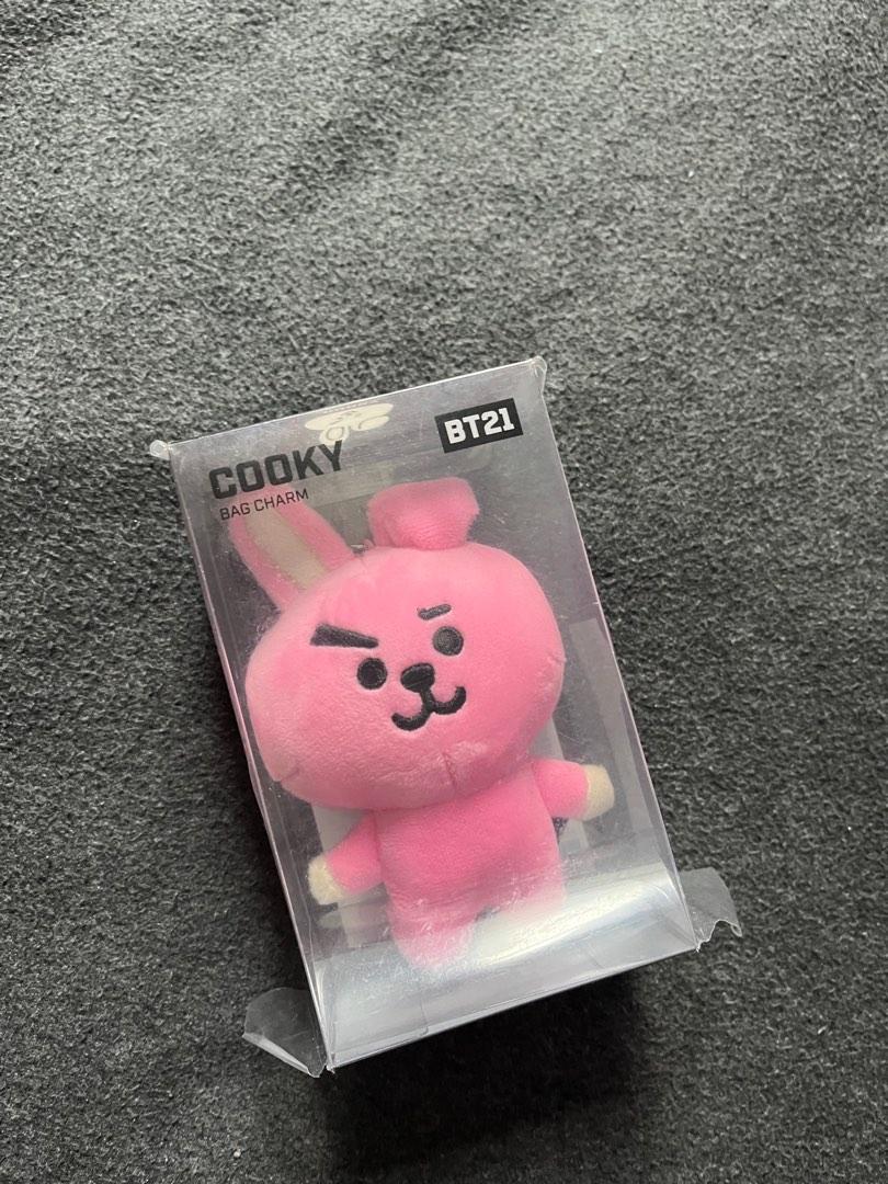 Authentic! BTS BT21 Jungkook Cooky Bag Charm Keychain, Hobbies & Toys ...