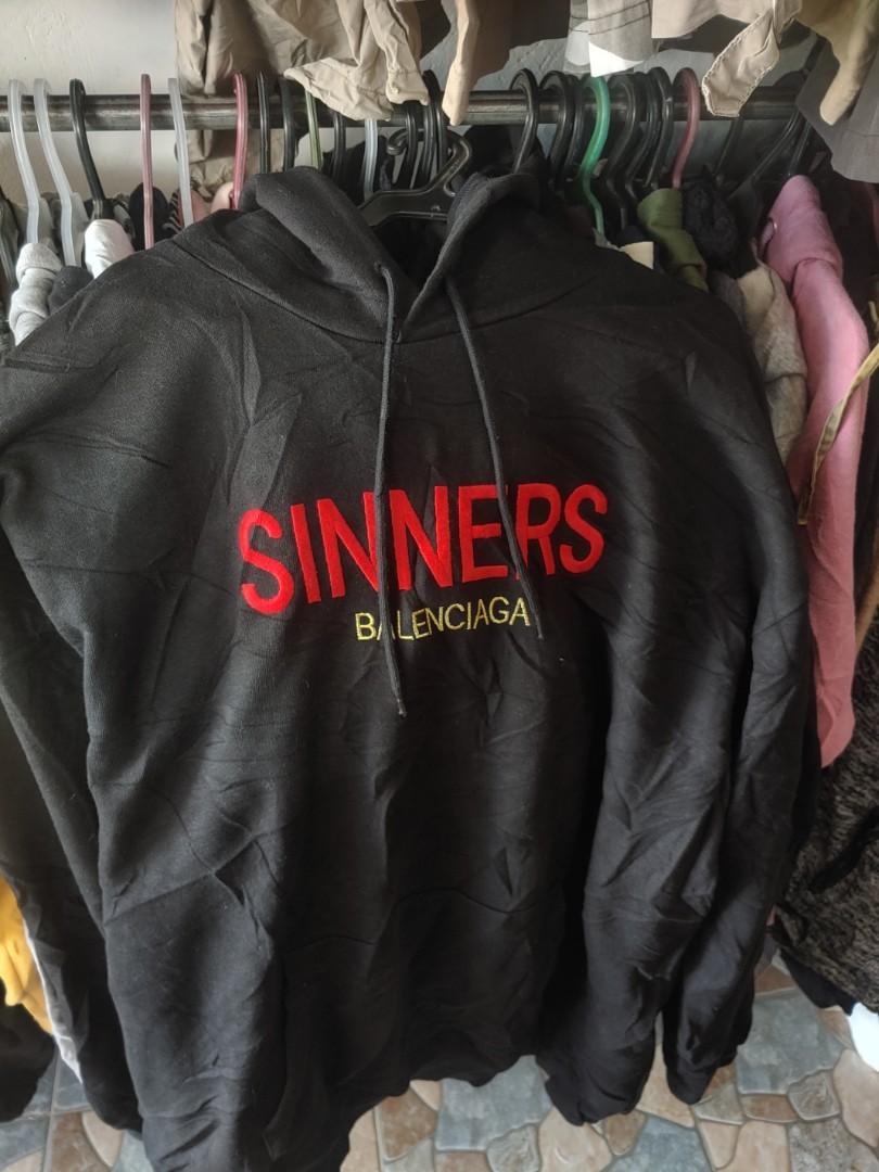 Balenciaga sinner hoodie jacket, Men's Fashion, Tops & Sets, Hoodies on ...