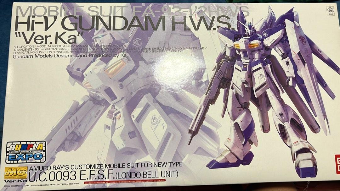 BANDAI MG 1/100 HWS HI-NU GUNDAM VER MECHANICAL CLEAR MODEL KIT EXPO ...