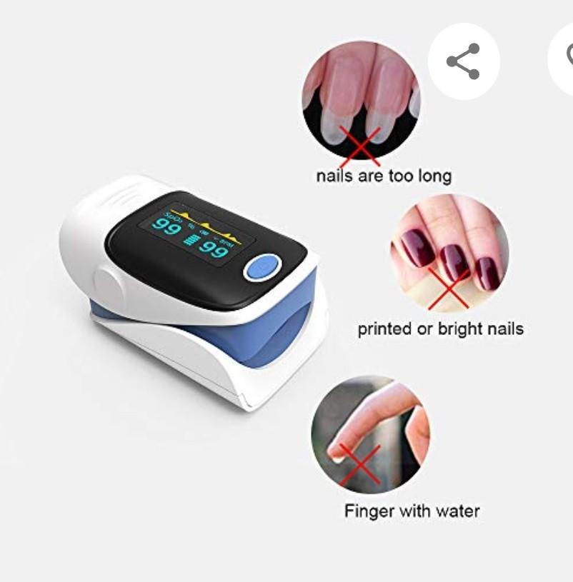 ️ ️(BN Sealed Set) YK-80 Finger Pulse Oximeter Saturation Monitor With ...