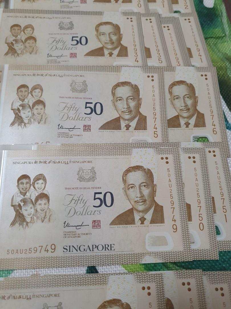 BN SG50 $50 Notes in Sequence, Hobbies & Toys, Memorabilia ...