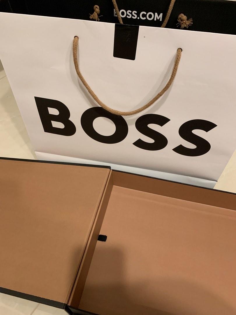 Boss paper bag and gift box, Luxury, Accessories on Carousell