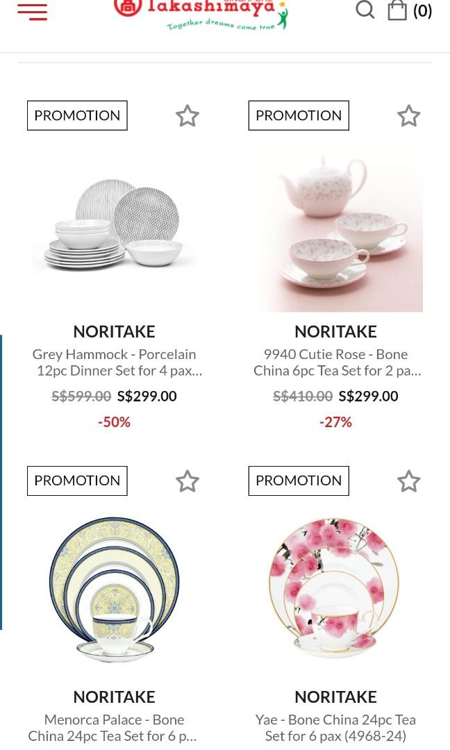 Brand new Noritake 5 piece teacup set, Furniture & Home Living, Kitchenware & Tableware, Other ...