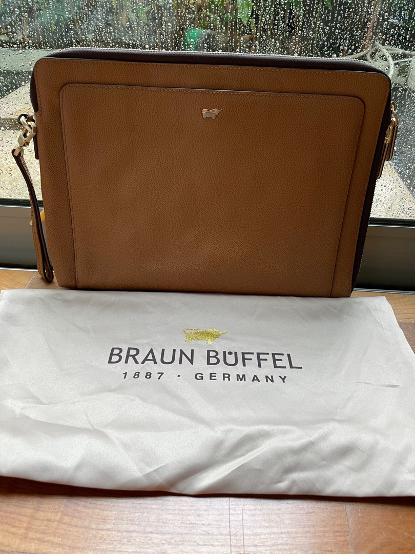 Braun Buffel laptop bag, Luxury, Bags & Wallets on Carousell
