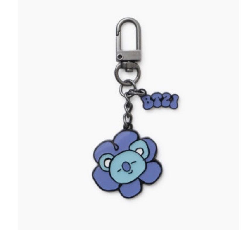 BT21 Flower Metal Keyring Koya, Hobbies & Toys, Memorabilia & Collectibles, K-Wave on Carousell