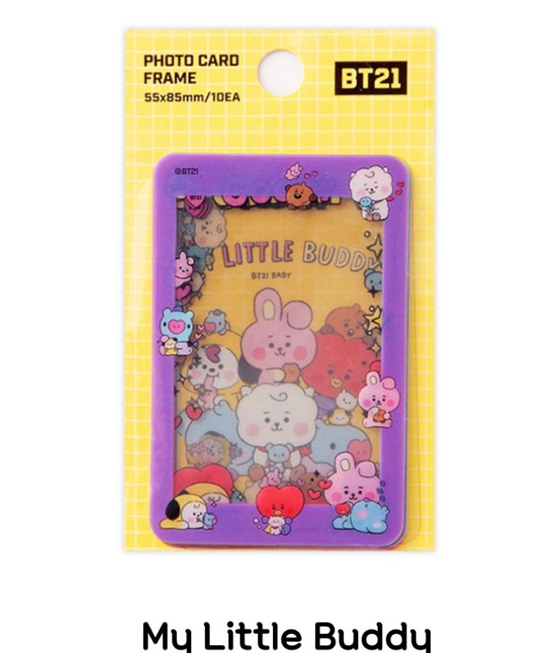 BT21 Photo Card Frame, Hobbies & Toys, Memorabilia & Collectibles, K ...