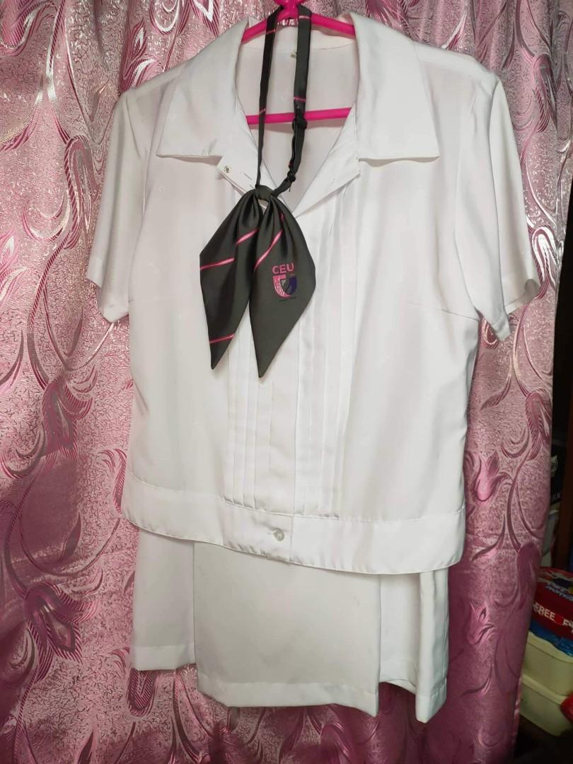 CEU SCHOOL UNIFORM FOR SCIENCE COURSES (Female), Women's Fashion, Tops ...