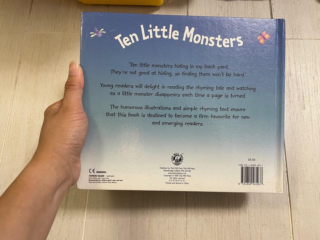 Children Book Ten Little Monsters, 興趣及遊戲, 書本 & 文具, 小朋友書 - Carousell