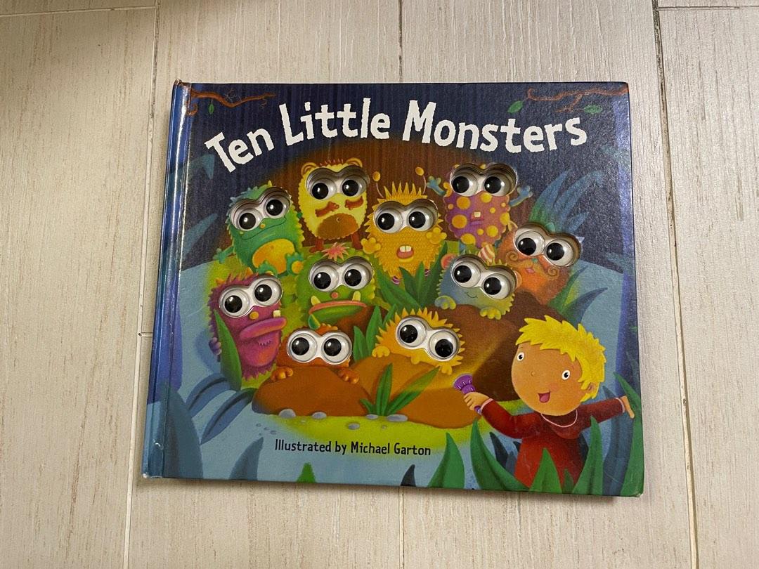 Children Book Ten Little Monsters, 興趣及遊戲, 書本 & 文具, 小朋友書 - Carousell