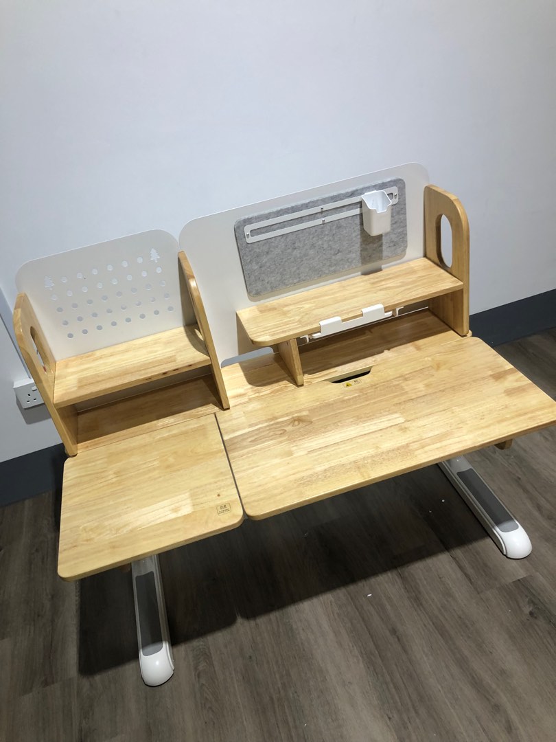 Children study table height adjustable desk, Babies & Kids, Baby ...