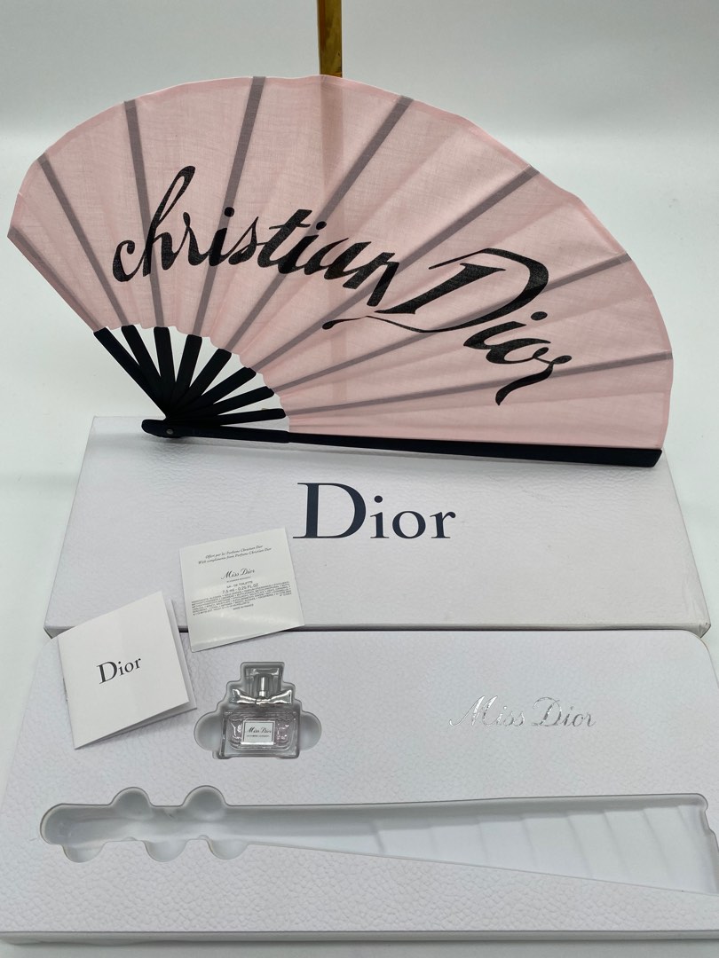 Christian Dior Fan with Miss Dior perfume, Luxury, Accessories on Carousell