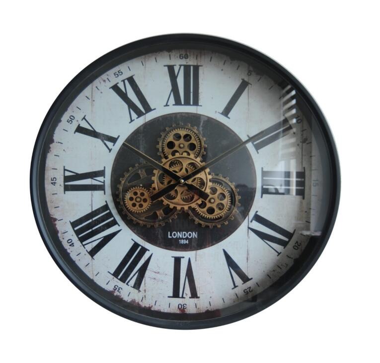 CL 023 Wall Clock w Moving Gear, Furniture & Home Living, Home Decor ...