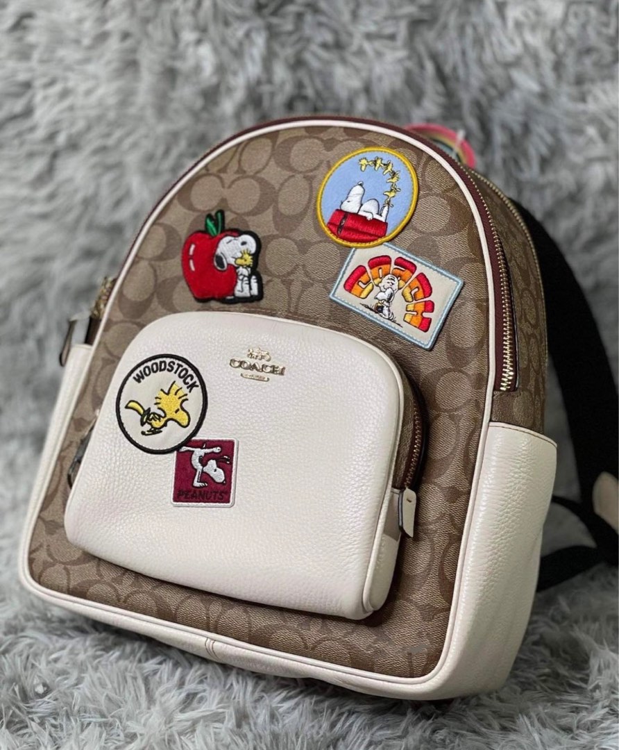 Coach x Peanuts Limited Edition Backpack, Women's Fashion, Bags ...
