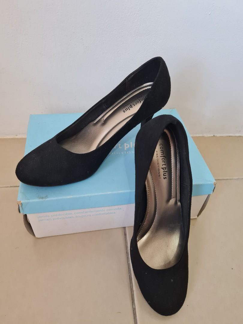 Comfort Plus Black Pumps, Women's Fashion, Footwear, Heels on Carousell