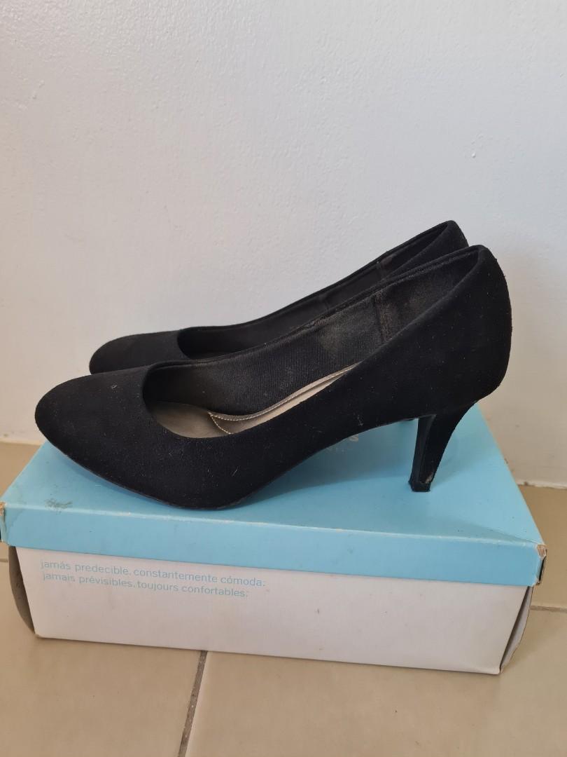 Comfort Plus Black Pumps, Women's Fashion, Footwear, Heels on Carousell