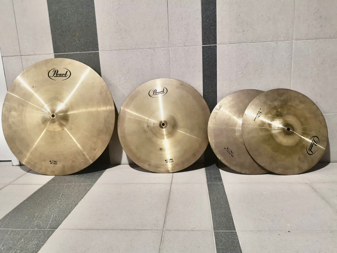 Cymbals set Pearl., Hobbies & Toys, Music & Media, Musical Instruments ...