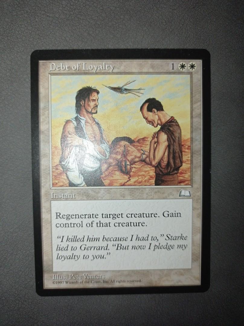 Debt of Loyalty (Weatherlight MTG card), Hobbies & Toys, Toys & Games ...