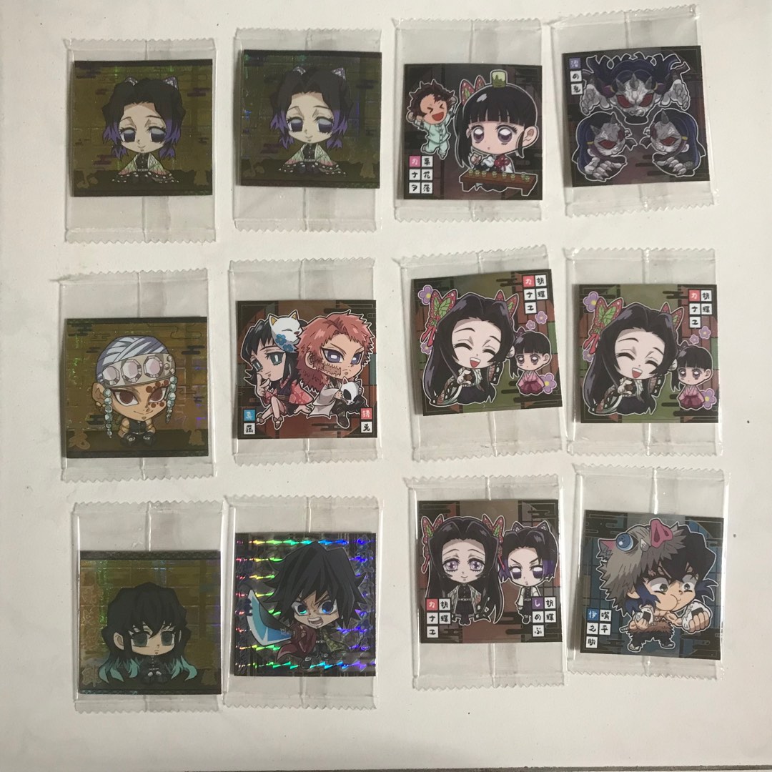 Demon Slayer Wafer Stickers, Hobbies & Toys, Memorabilia & Collectibles, Fan Merchandise on ...