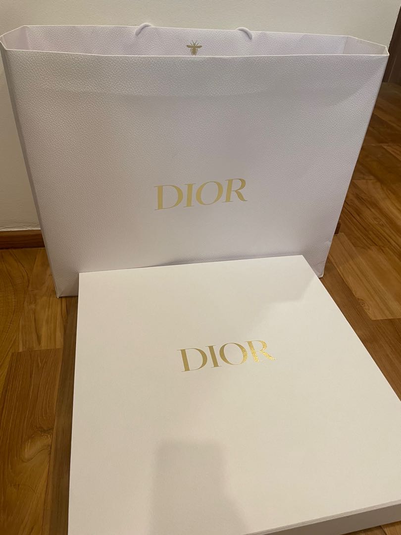 Dior paper bag dior box book tote, Luxury, Bags & Wallets on Carousell