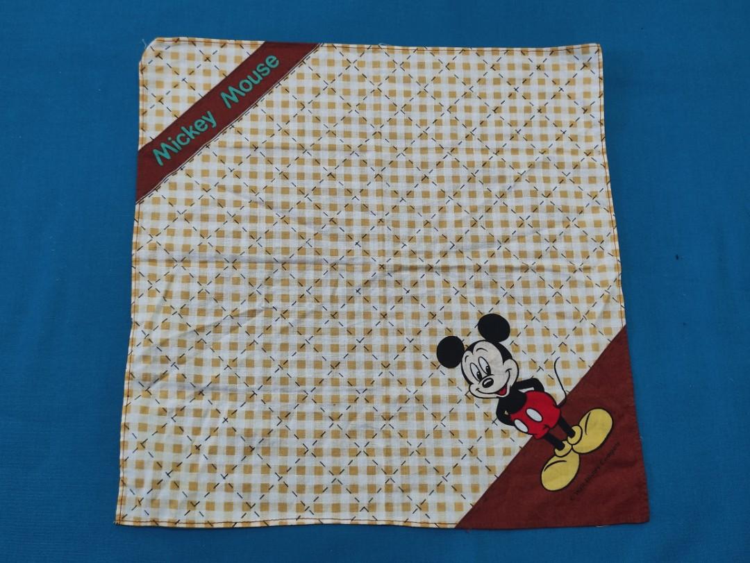 Disney Mickey Mouse Checkered Pattern Handkerchief, Hobbies & Toys ...