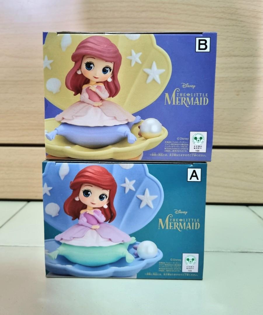 Disney the Little Mermaid Ariel Q Posket Stories Pink Dress Style A and B Figure Set, Hobbies ...