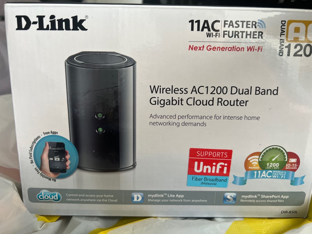 D-Link AC1200 Dial Band Gigabit Cloud Router, Computers & Tech, Parts ...