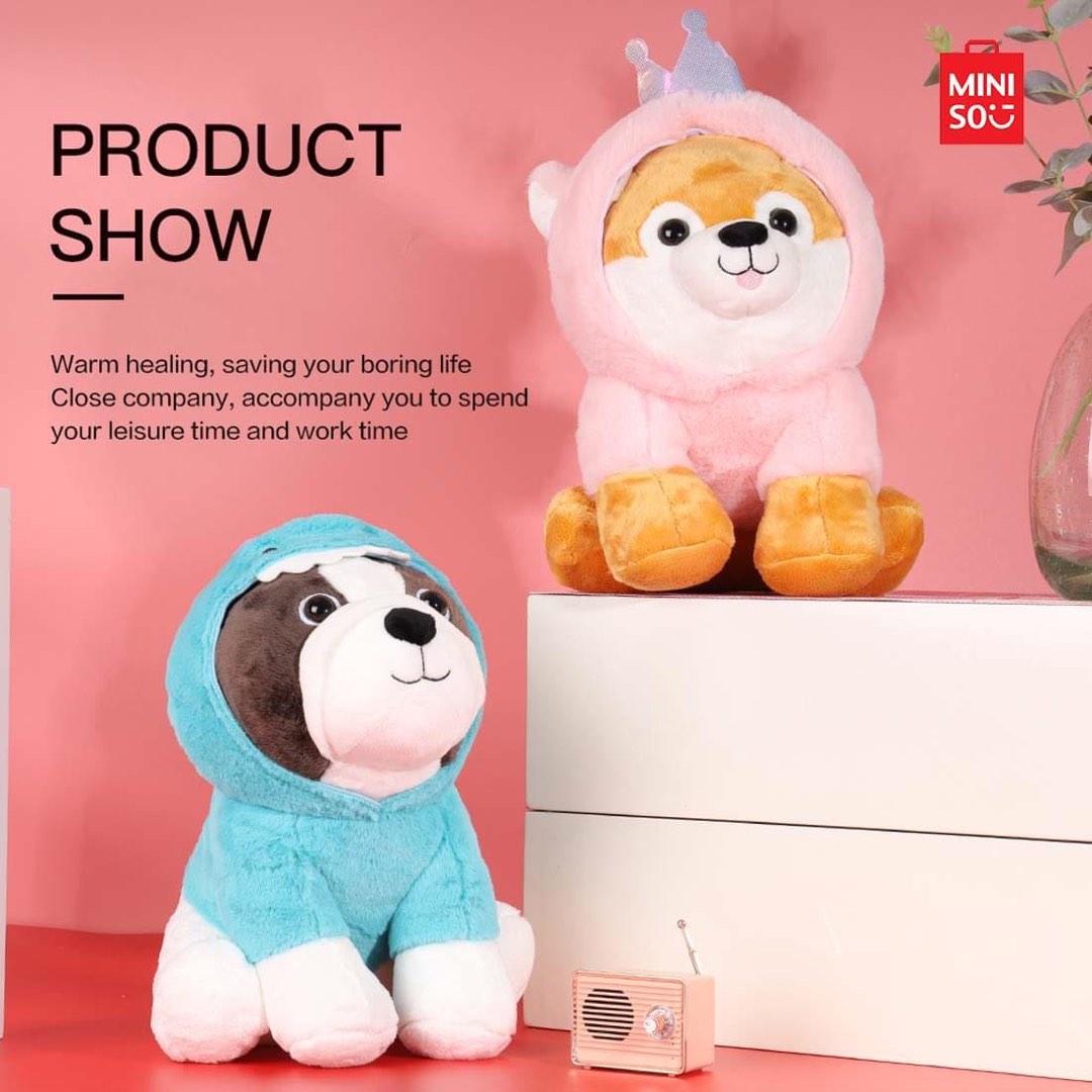 Dog Plush Toy by Miniso Pomeranian Bulldog, Hobbies & Toys, Toys ...