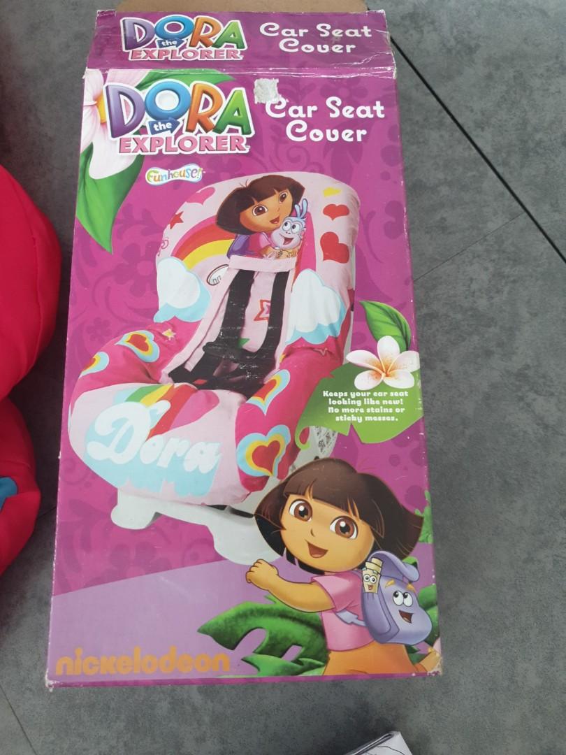 Dora the explorer car seat cover, Car Accessories, Accessories on Carousell