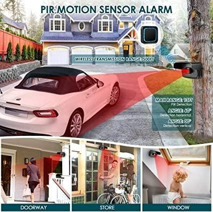 Driveway Alarm Sensor (1 Sensor only) Sensor only,( requires Receiver ...