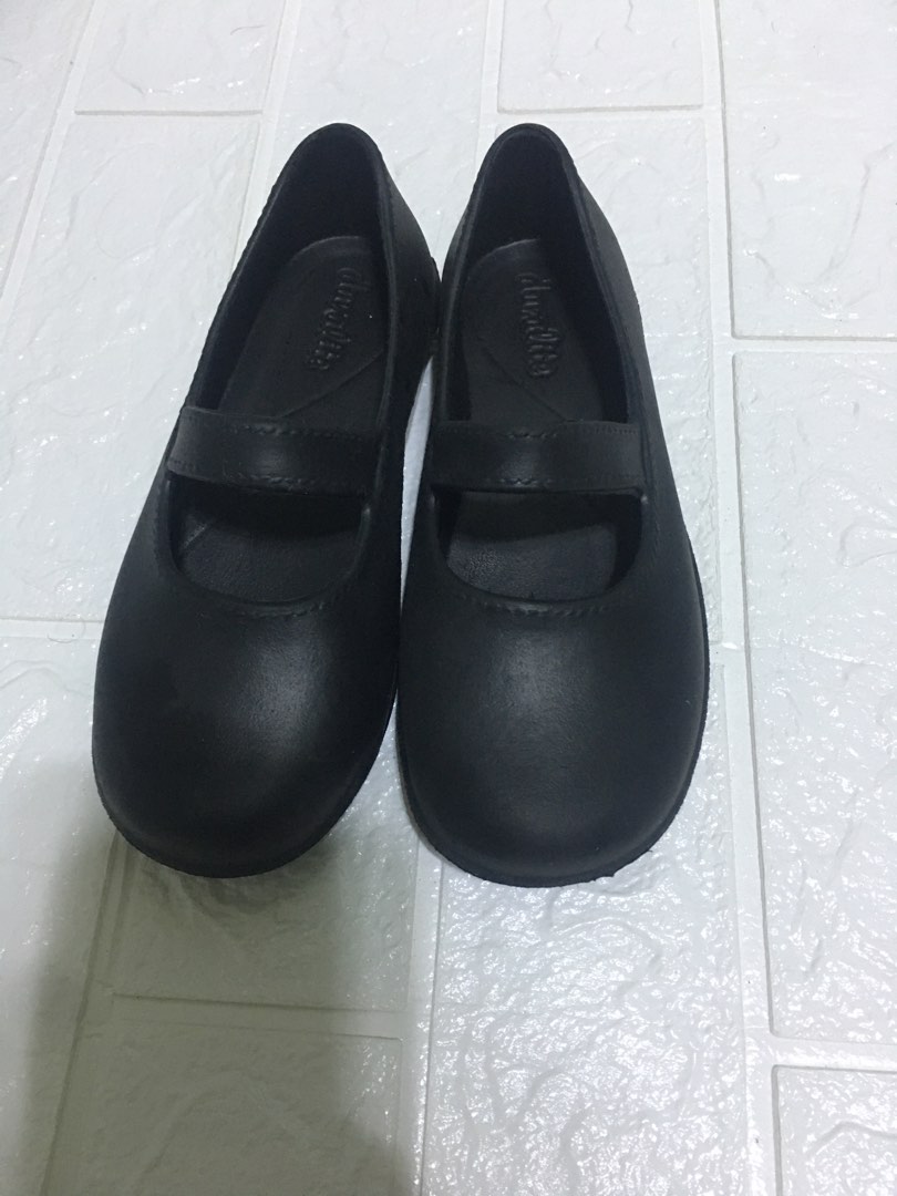 Duralite Waterproof School Black Shoes, Babies & Kids, Babies & Kids ...