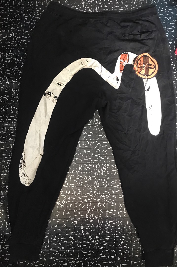 EVISU JOGGER (Authentic), Men's Fashion, Bottoms, Joggers on Carousell