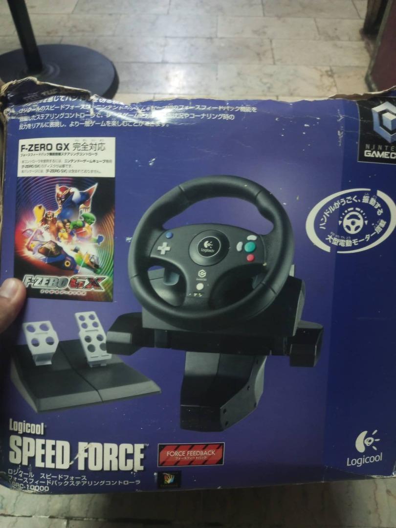 Exclusive Gamecube Logicool Speed Force Racing Wheel FX Zero GX, Video ...