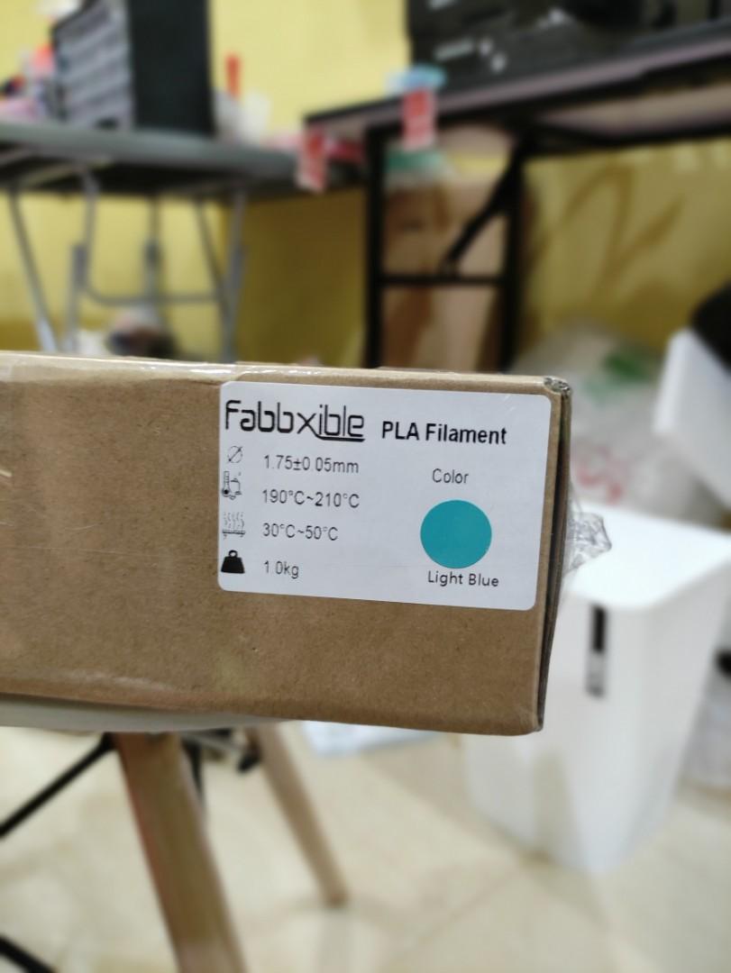 Fabbxible PLA Light Blue 1KG 3D Printer Filament, Computers & Tech ...